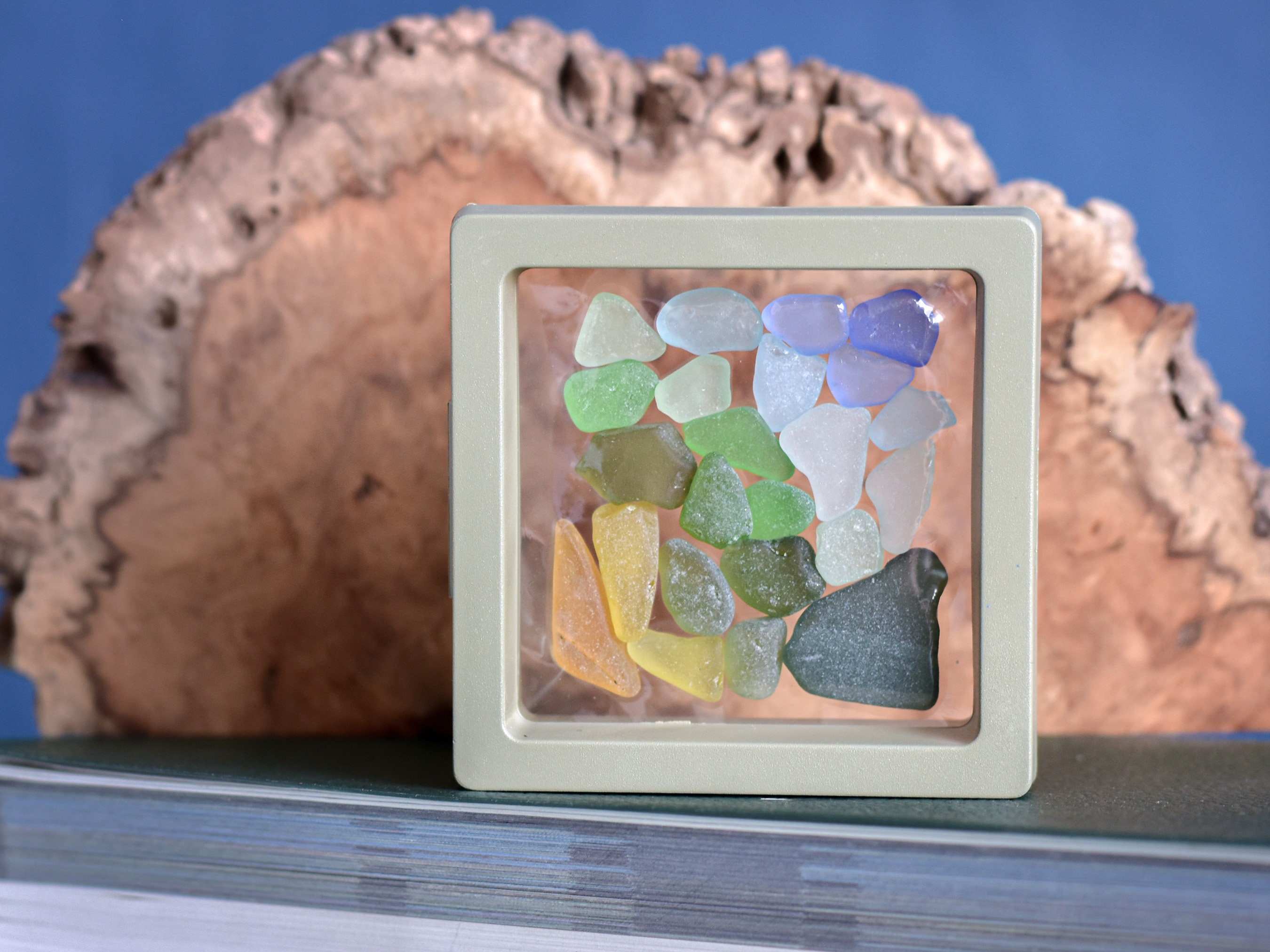 Floating Seaglass Display Frame Customizable & Reusable Clear ...