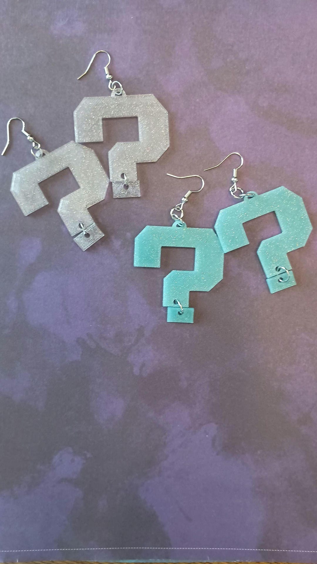 TIPPER Inspired! Tipper and Friends Question Mark Earrings 2", Perfect ...