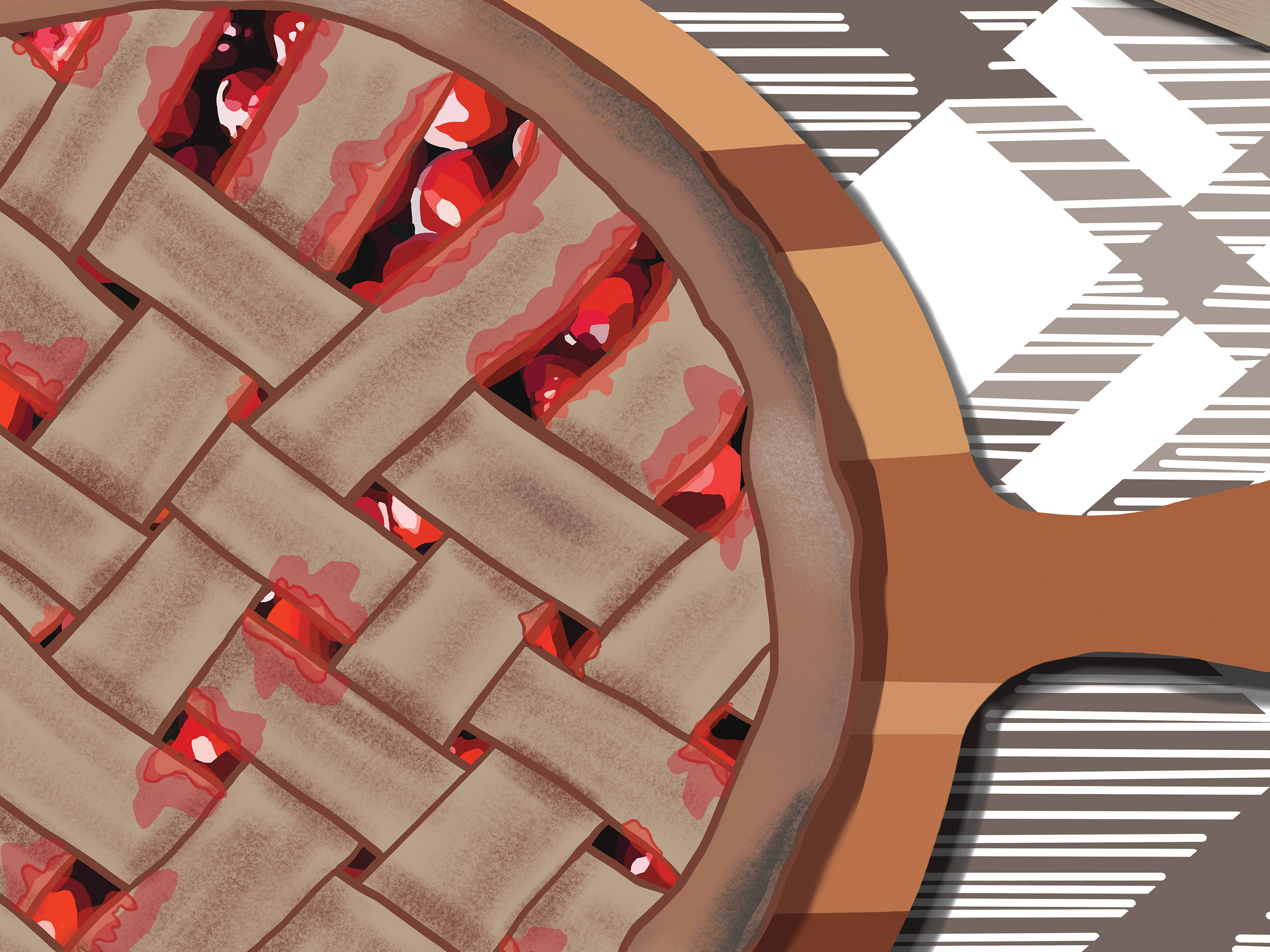 Cherry Pie Printable Posters Set of 2 Dessert Printable Wall - Etsy