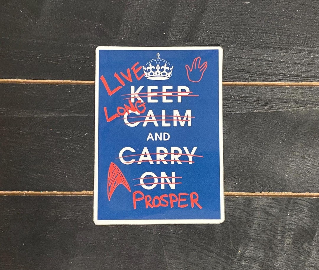 Star Trek Sticker, Live Long Sticker, Data Sticker, Star Trek Art ...