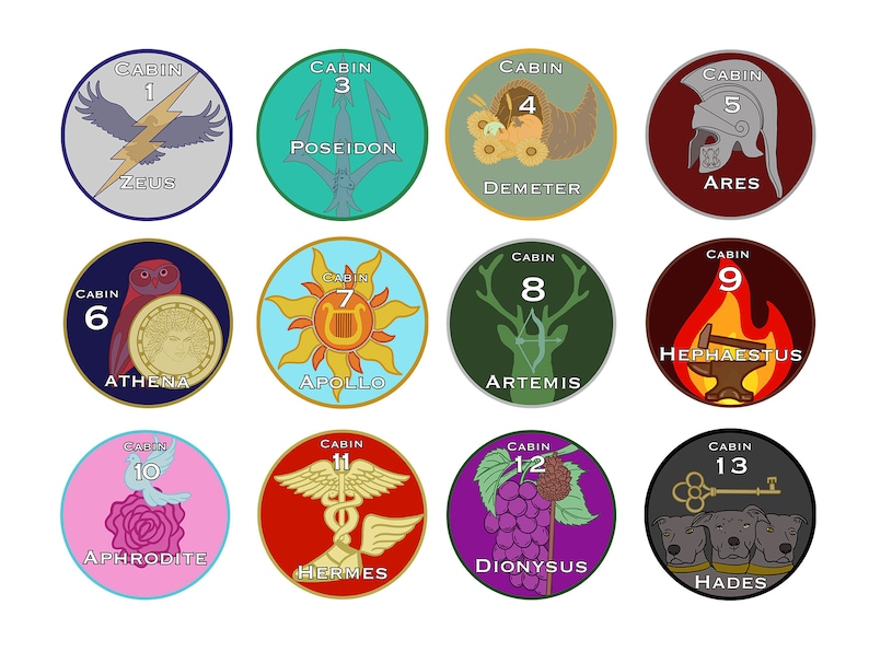 Percy Jackson Sticker Pack, Heroes of Olympus, PJO, Olympians, Hoo ...