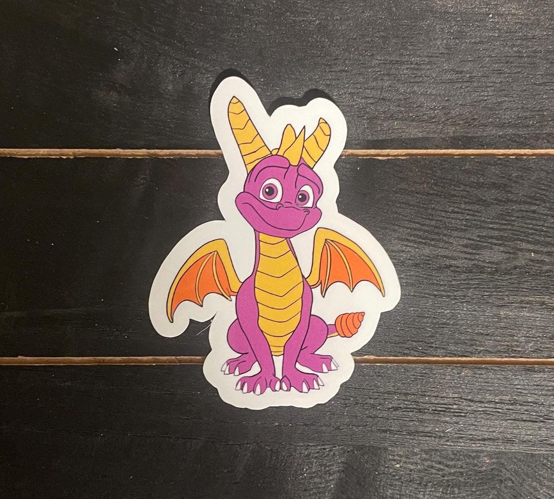 Spyro Sticker, Spyro, Dragon Sticker, Dragon, Gaming, Laptop Stickers ...