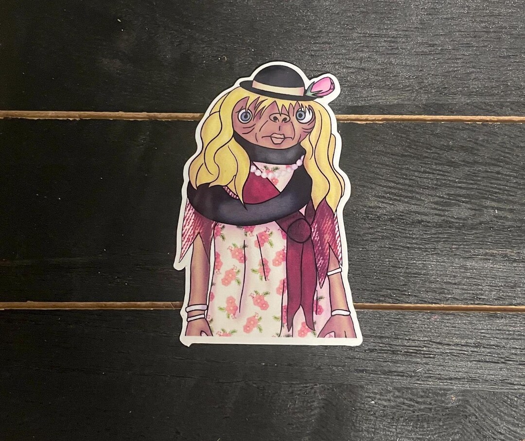 ET Sticker, Extra Terrestrial Sticker, Alien Sticker, ET Art, Laptop ...