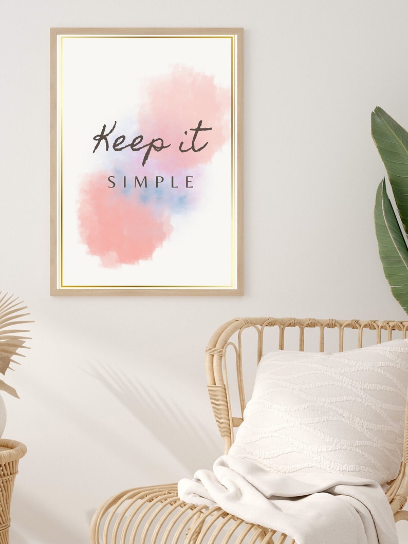 Pink Wall Art | Blush Pink Wall Printable |chic Pink Poster Art | Hot ...