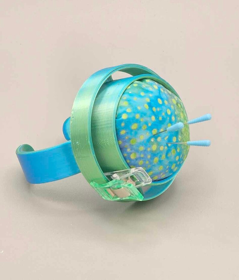 Wrist Pincushion Bracelet - Holds Needles, Pins, and Sewing Clips - 3D ...