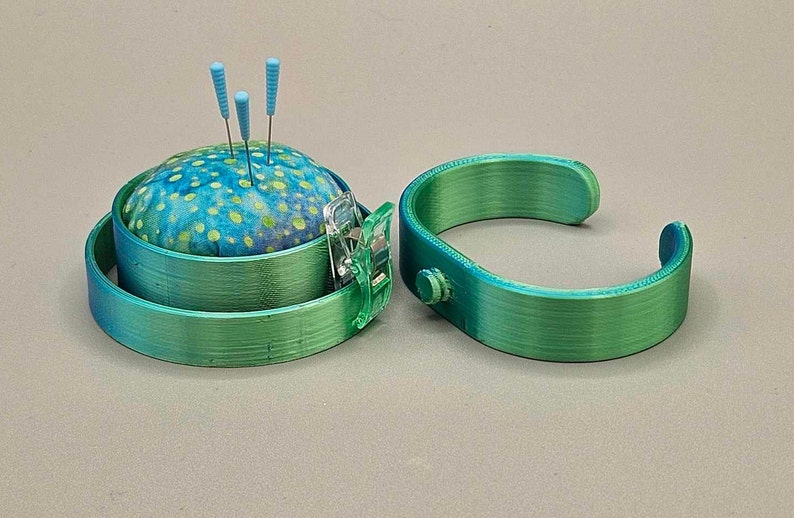 Wrist Pincushion Bracelet - Holds Needles, Pins, and Sewing Clips - 3D ...