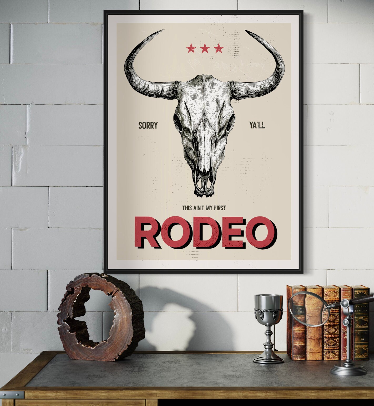 Digital Download of 'not My First Rodeo' Southwest Chic Art Print - Etsy
