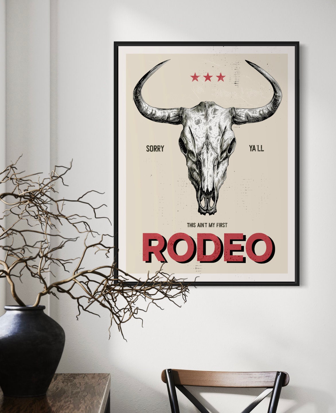 Digital Download of 'not My First Rodeo' Southwest Chic Art Print - Etsy
