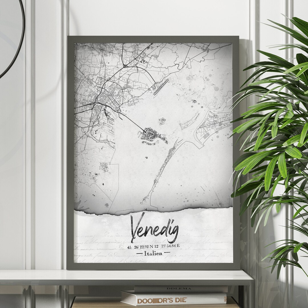 VENICE City Map Customizable Posters City Map With - Etsy