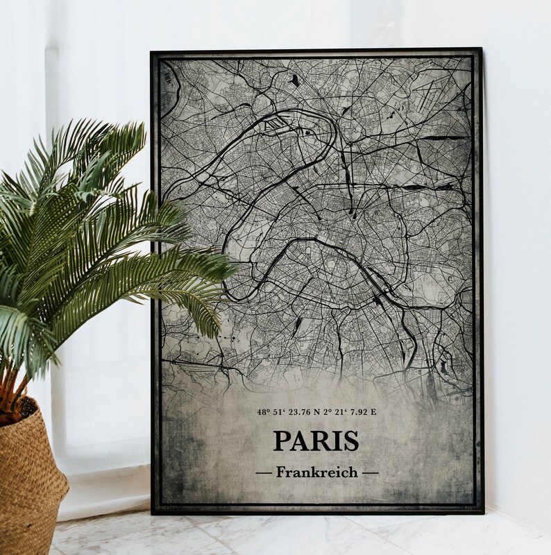 DEINE STADT Poster Personalisierbar Vintage 3 Designs Personalisierte ...