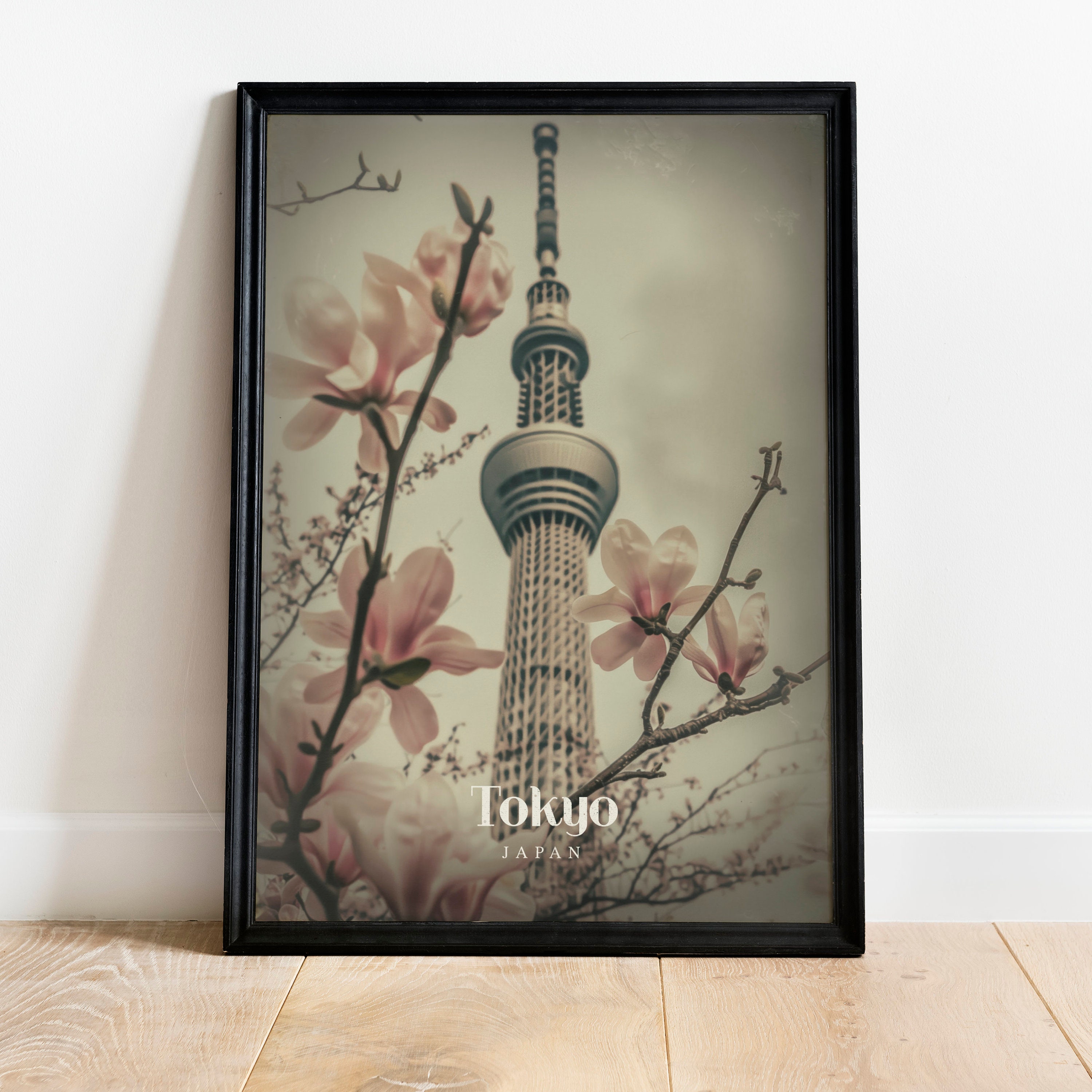 Tokio Vintage Reiseposter Reise Kunstdruck Japan Wandkunst Travel ...