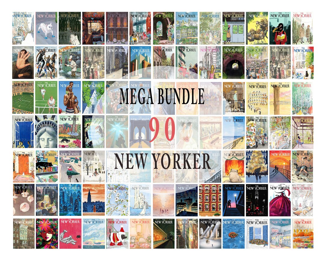 New Yorker Magazin Cover Set 90, The New Yorker Prints, New Yorker Poster, Vintage, The New ...