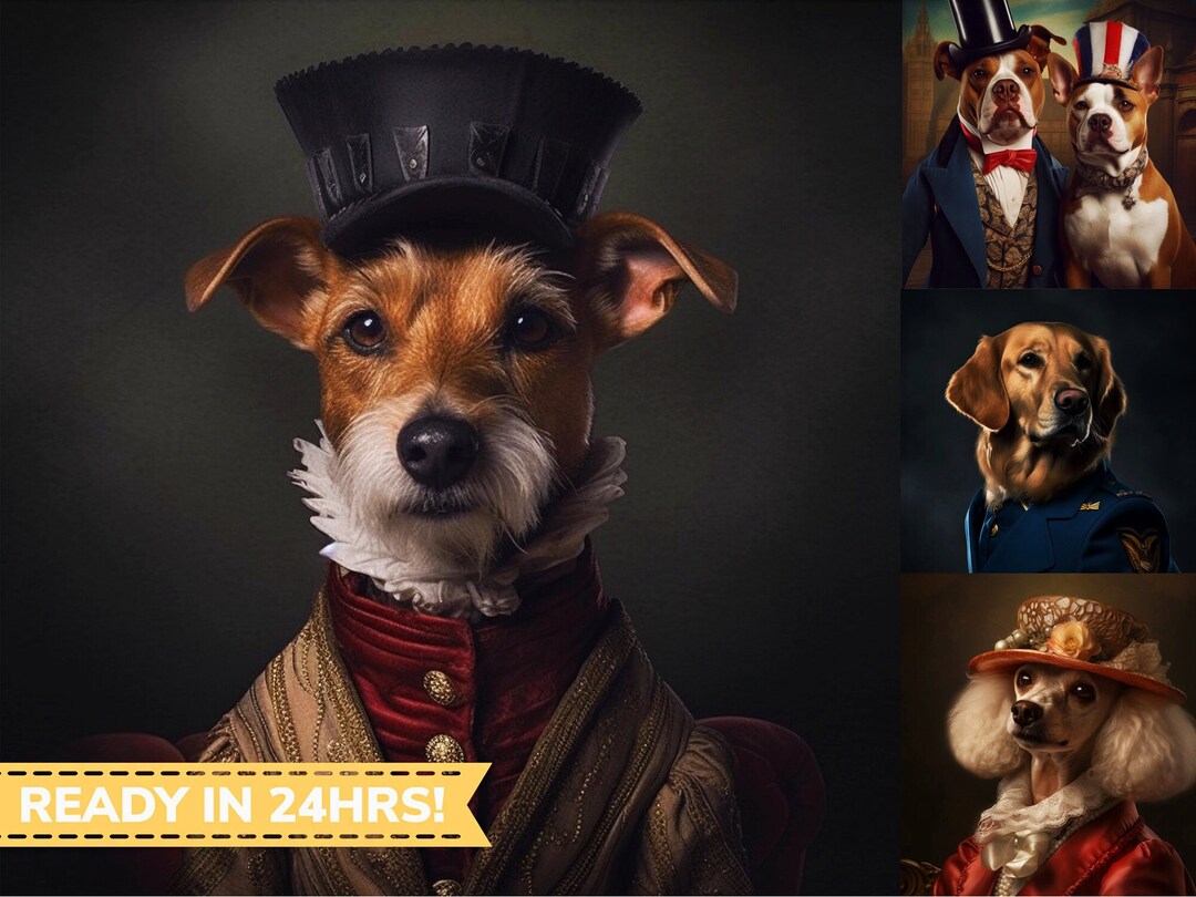 Custom Digital Pet Portrait, Personalized Digital Paintings of Your ...