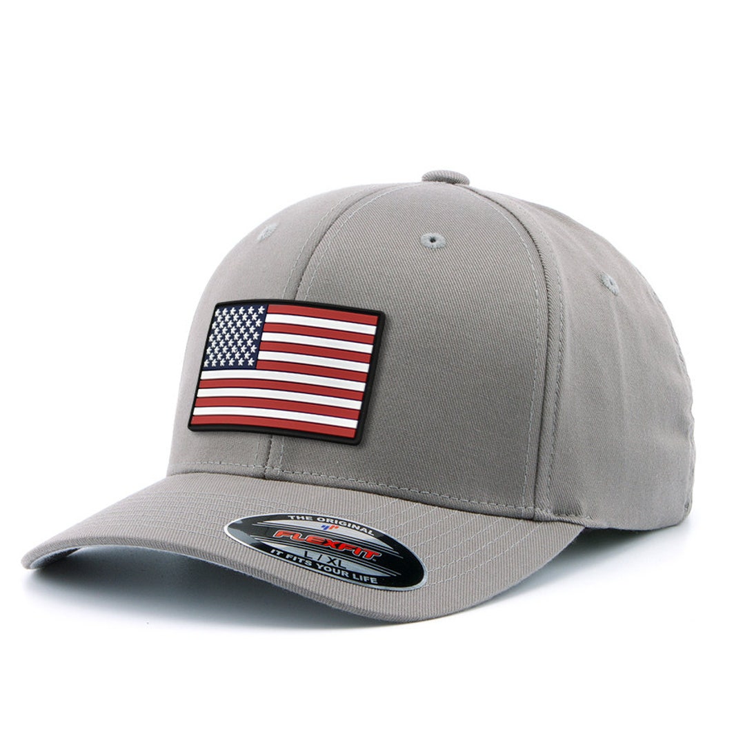 US American Flag Fitted Cap USA Flag Hat for Men and Women USA ...