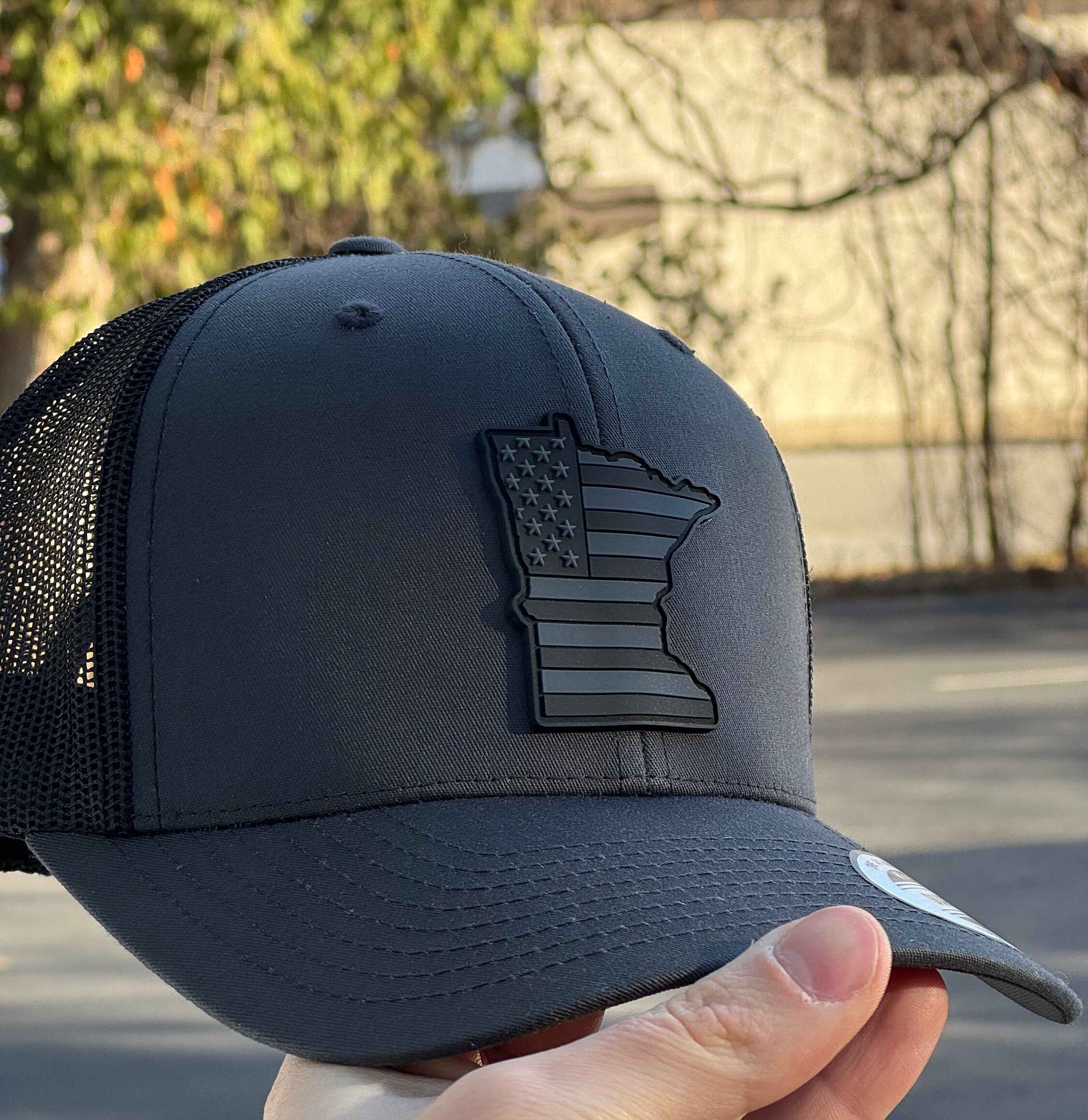 Minnesota Map Trucker Hat USA Flag Hat for Men and Women Patriotic Hat ...