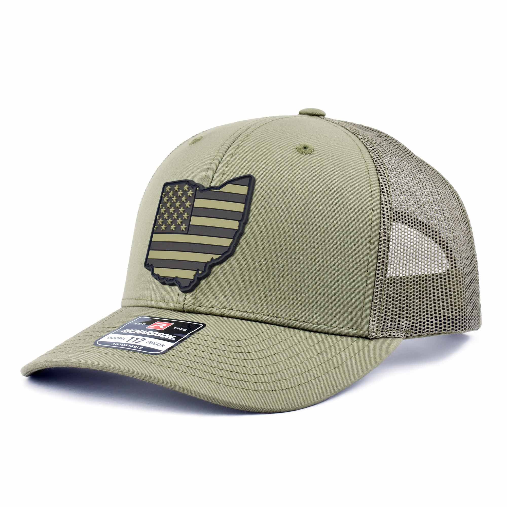 Ohio Map Trucker Hat USA Flag Hat for Men and Women Patriotic Hat 4th ...