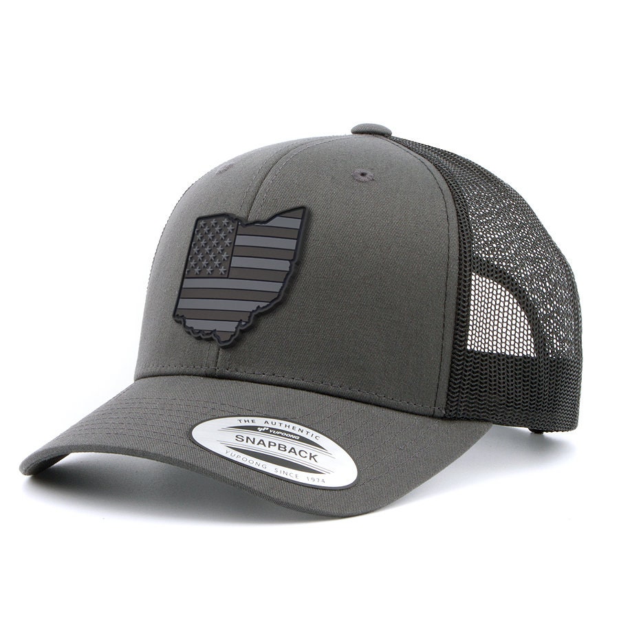 Ohio Map Trucker Hat USA Flag Hat for Men and Women Patriotic Hat 4th ...