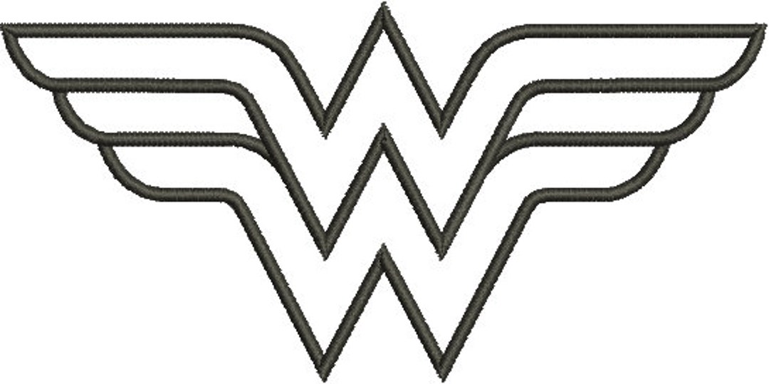 Wonder Woman Applique Embroidery Design. 10 Sizes. - Etsy
