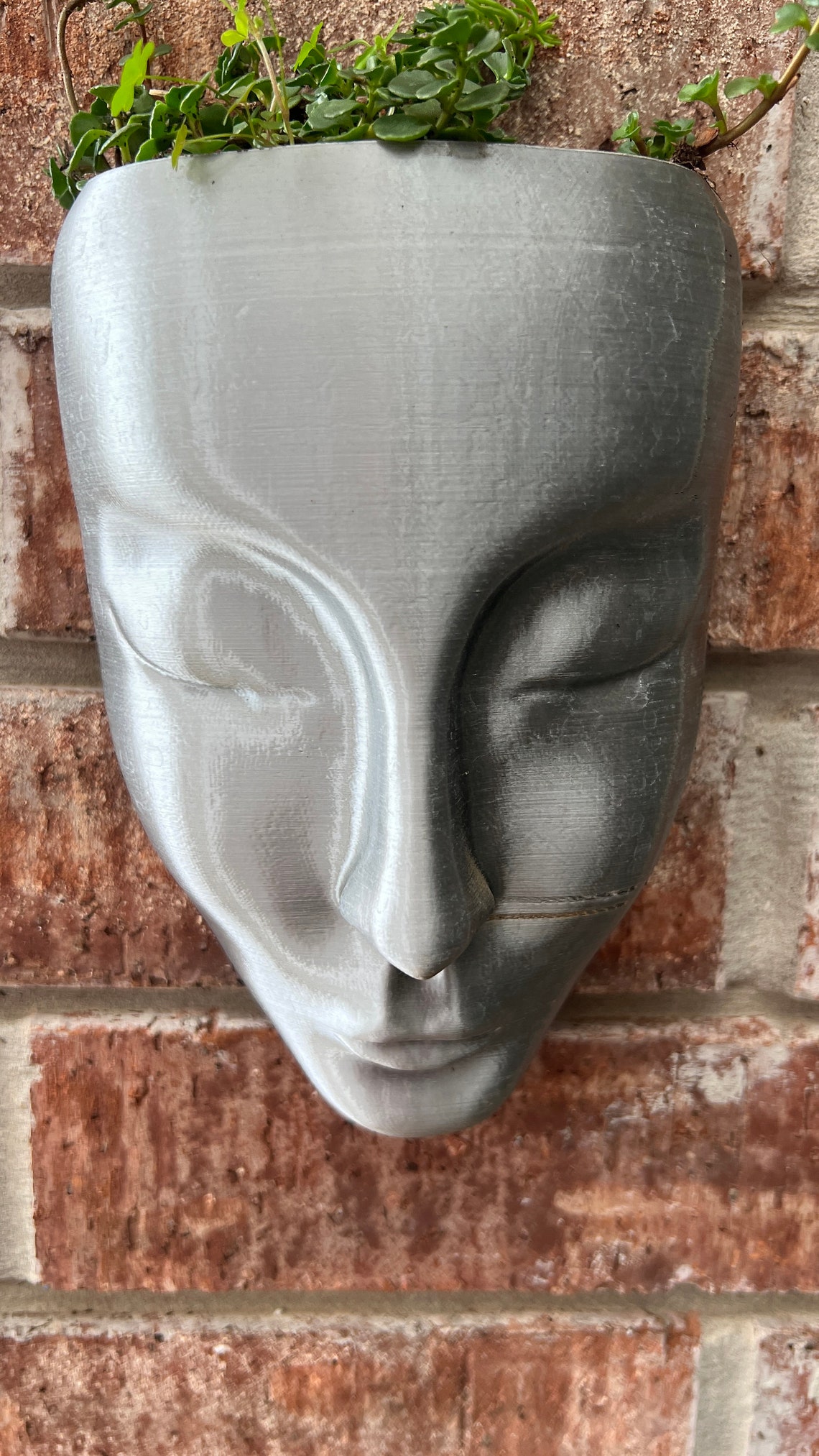 Large Face Wall Hanging Planter - Etsy