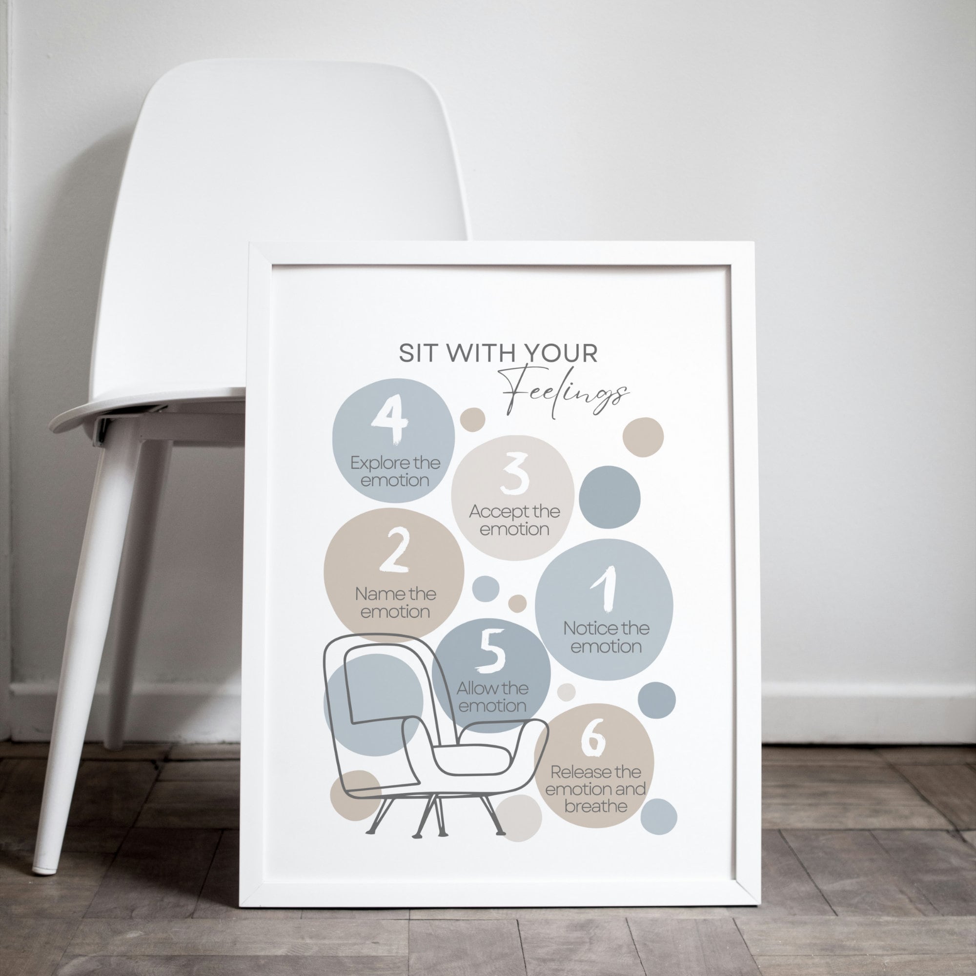 Sit With Your Feelings Mental Health Poster School Counseling Office ...