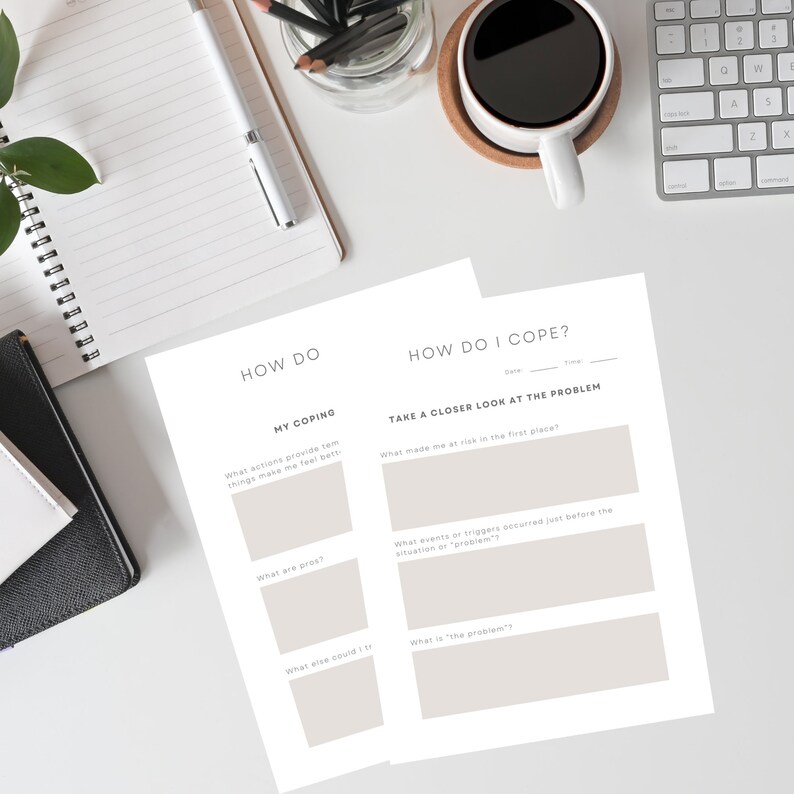 Coping Style Therapy Worksheets, Cbt Psychology Resources, School ...