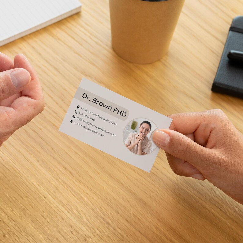 Mental Health Therapist Business Card Marketing Material for Counselor ...