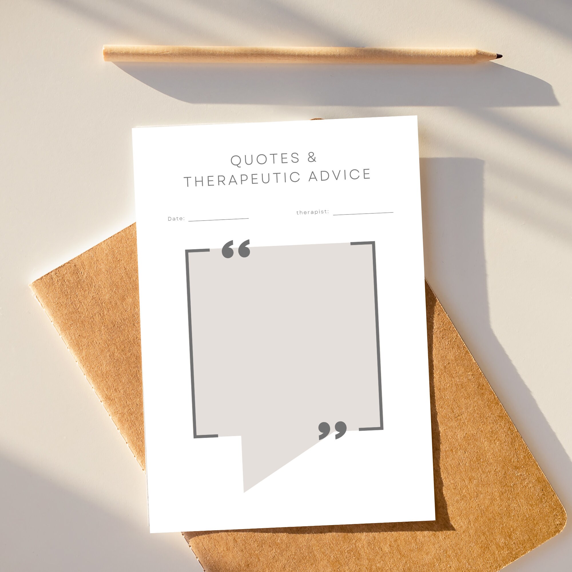 Printable Clients Therapy Planner, Mental Illness Self-help Journal ...