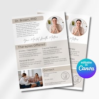 Customizable Canva Template - Accepting New Clients Therapy Private ...