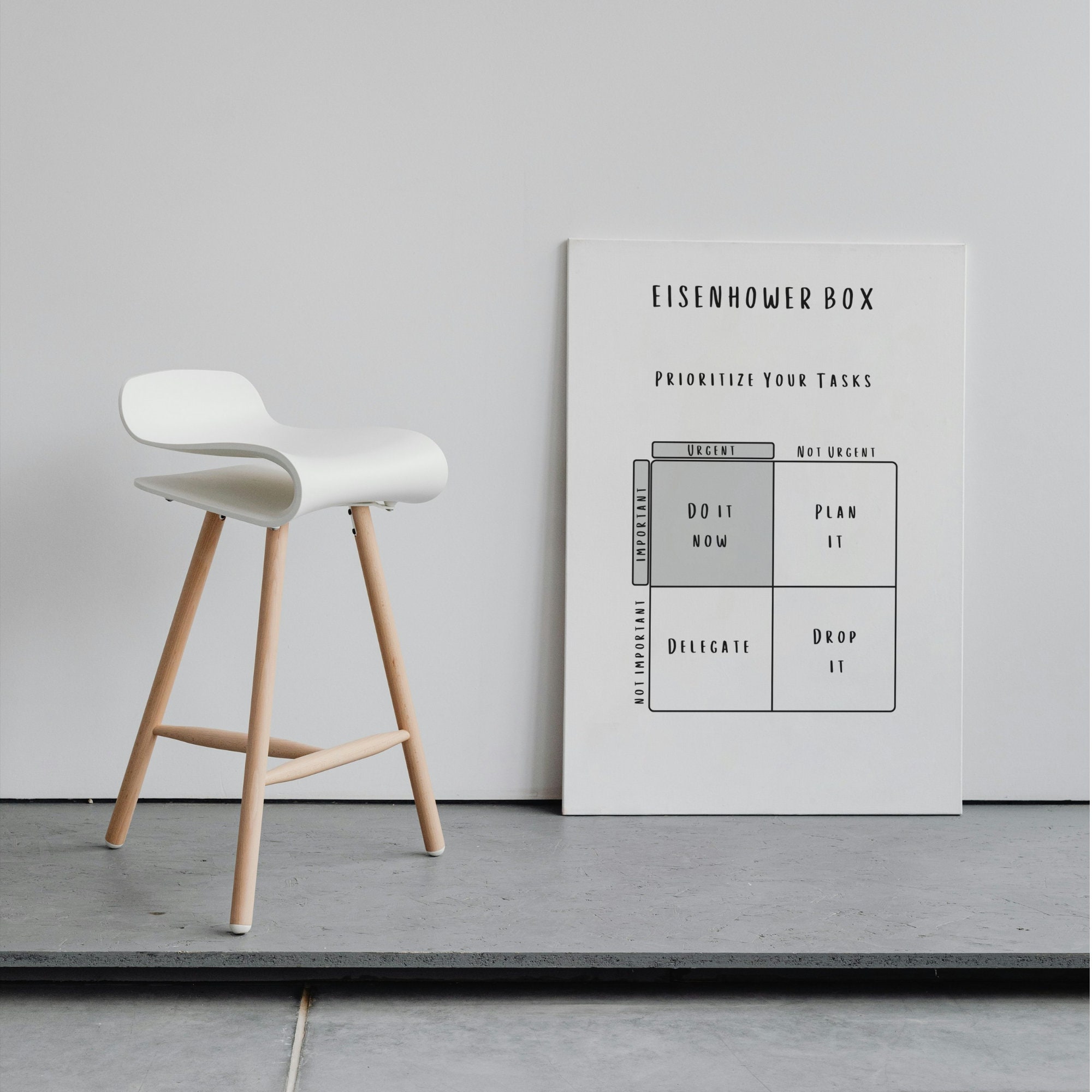 Eisenhower Matrix Poster Time Management Print Educational Business ...