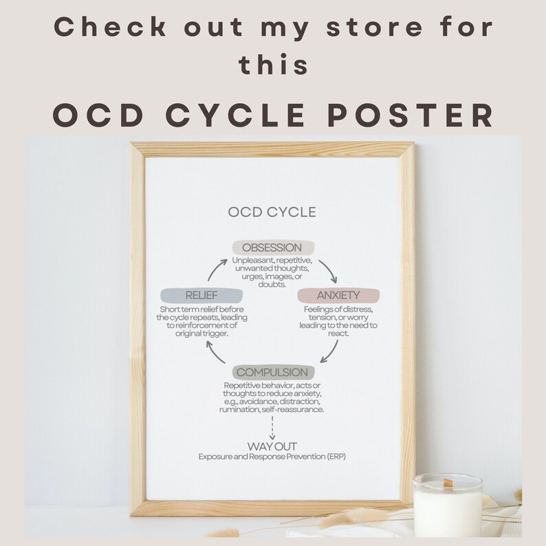 Printable OCD Coping Cards, Obsessive Compulsive Affirmations, ERP ...