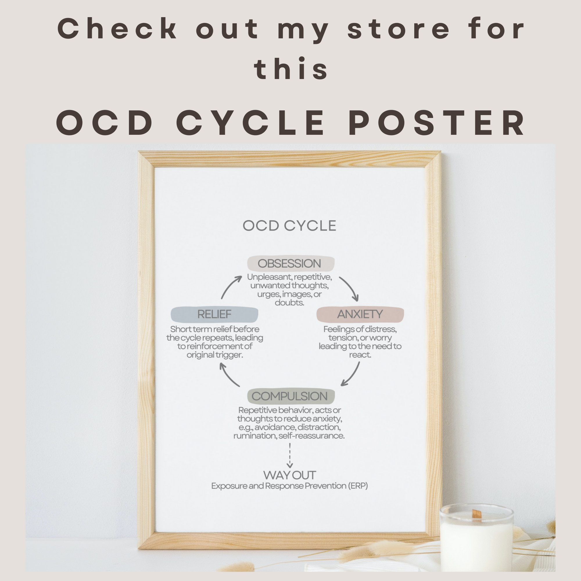 Printable OCD Coping Cards, Obsessive Compulsive Affirmations, ERP ...