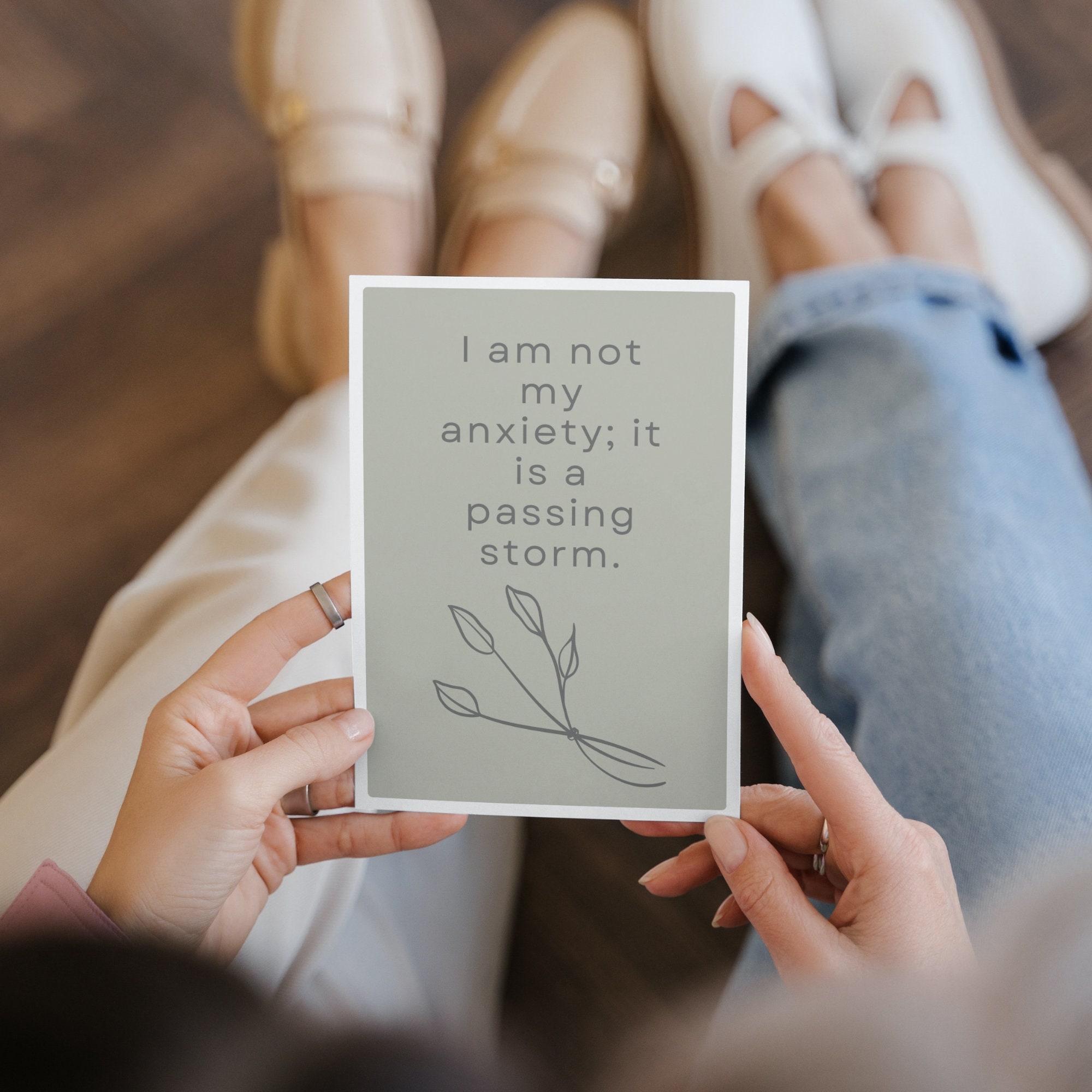 Printable Anxiety Statement Cards Affirmation Anxiety Release Coping ...