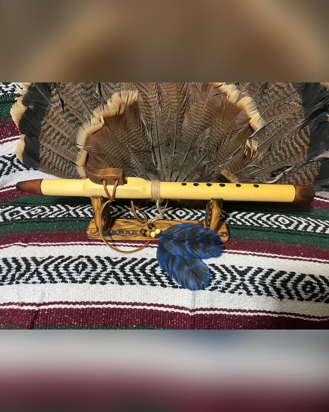 Native American Style Flute in Key of A# Tuned at 440 Hz - Etsy