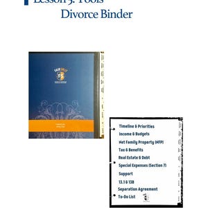 Workbook: How to Prepare for Divorce - Etsy