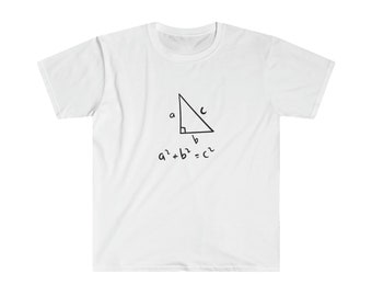Pythagoras Theorem T-shirt, Pythagorean Theorem, Pythagoras T-shirt ...