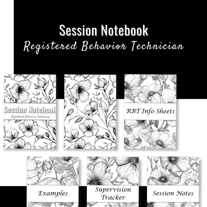 RBT Session Notebook| Registered Behavior Technician| Supervision Tracker| Behavior Therapist ...