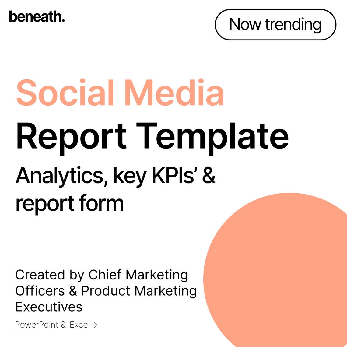 Editable Marketing Template for Social Media Analytics and Reporting A ...