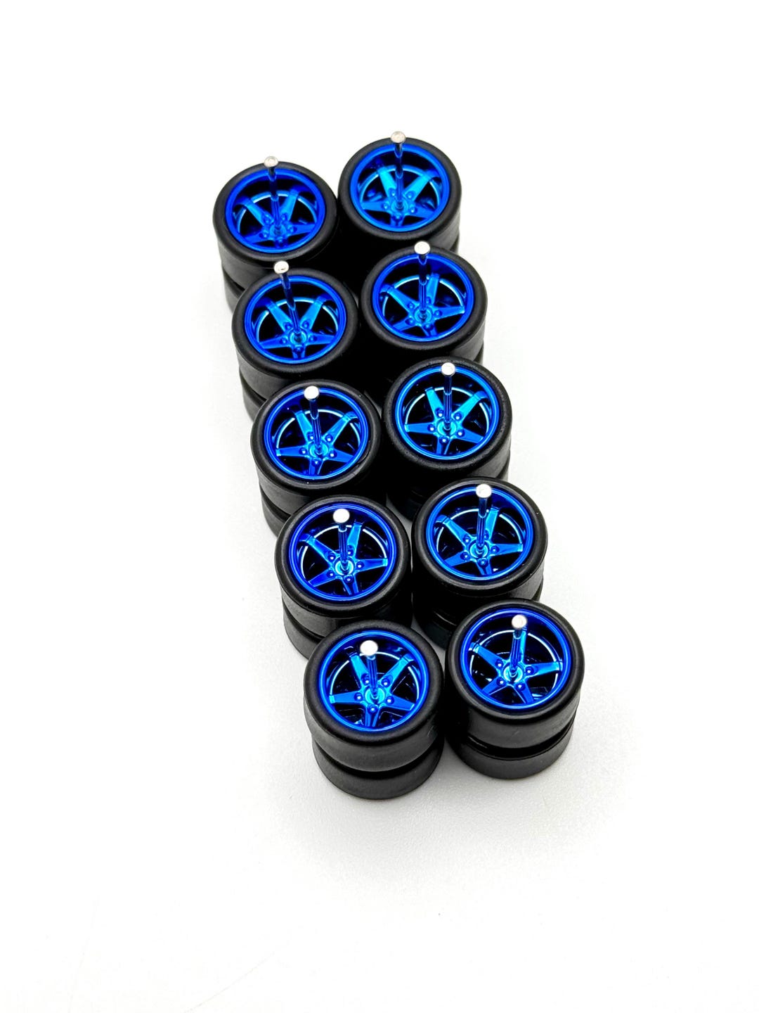Blue Electro Advan V2 Deep Dish (5 PACK SET) 13mm - 1/64 Scale W ...