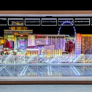 Las Vegas Skyline Theme LED Display Diorama - Etsy