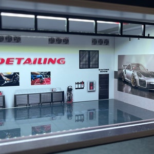 Auto Detailing Garage Theme LED Display Diorama - Etsy