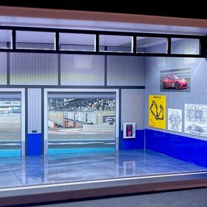 Interior Racetrack Theme LED Display Diorama - Etsy