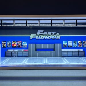 Fast & Furious Garage Theme LED Display Diorama - Etsy