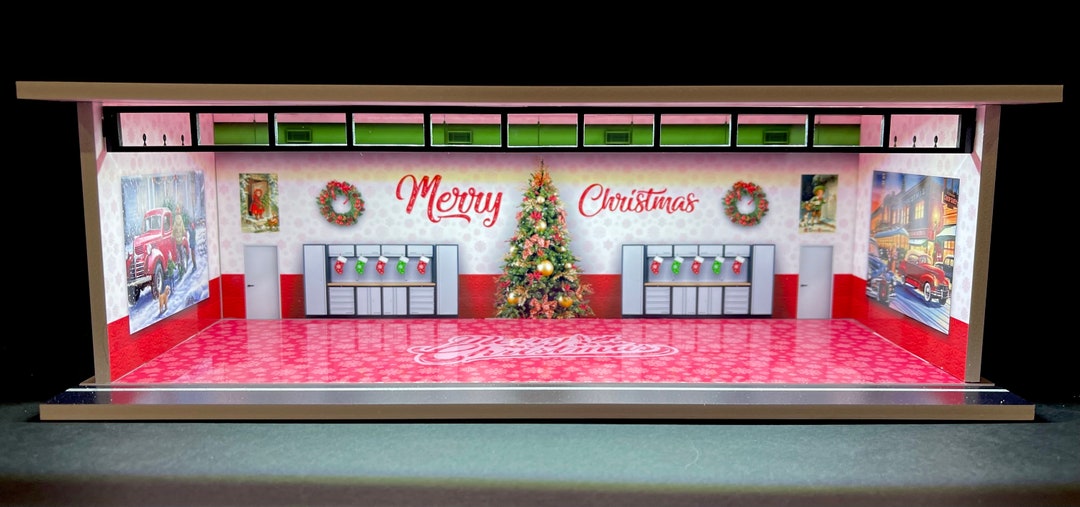 Christmas Theme LED Display Diorama - Etsy