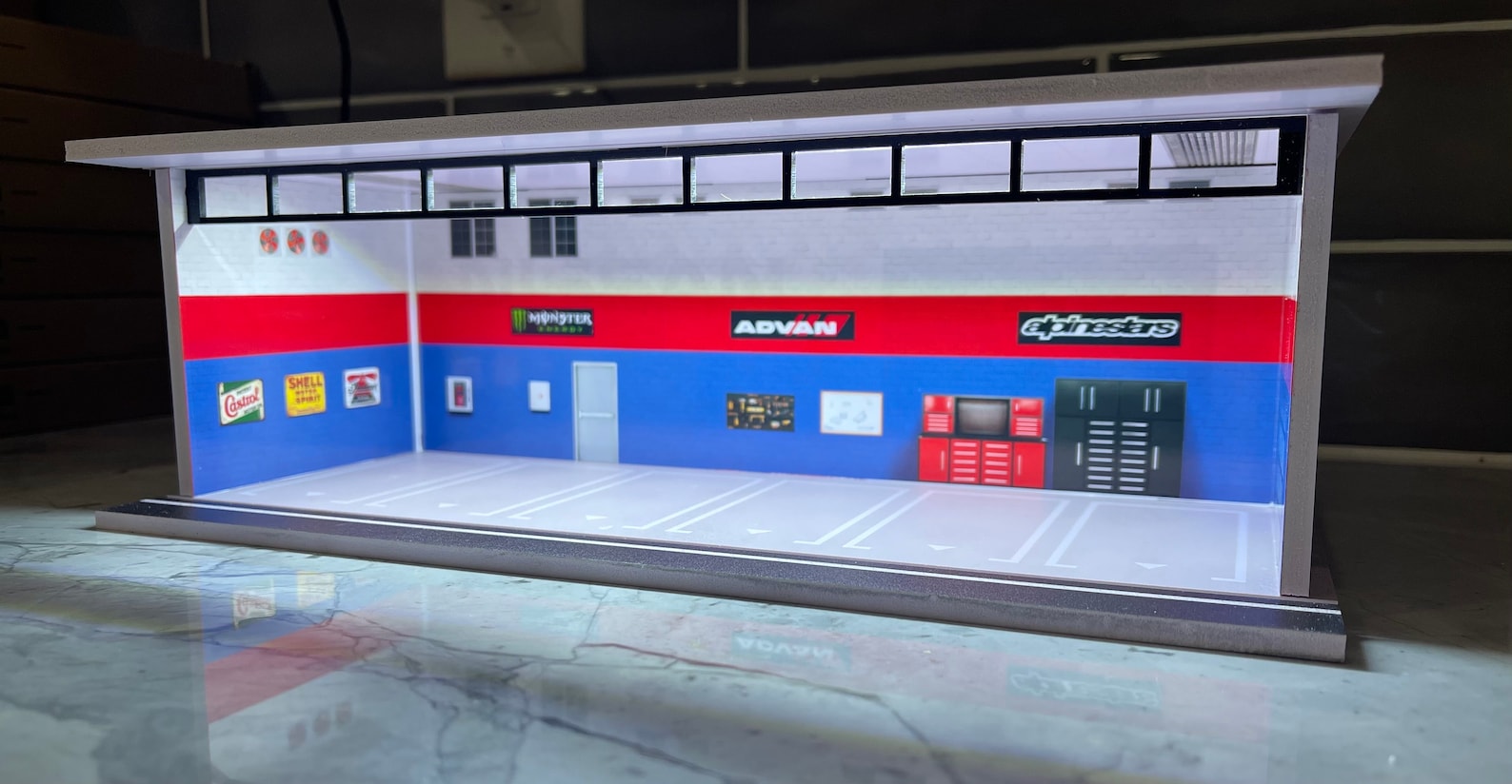 General Interior Garage Theme LED Display Diorama - Etsy
