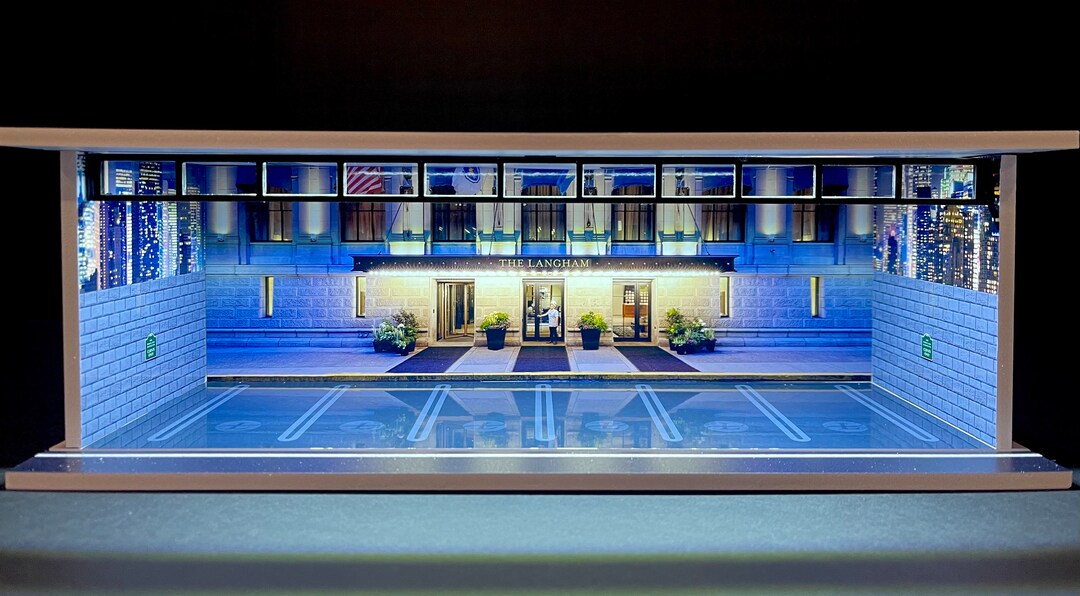 Hotel Theme LED Display Diorama Garage - Etsy
