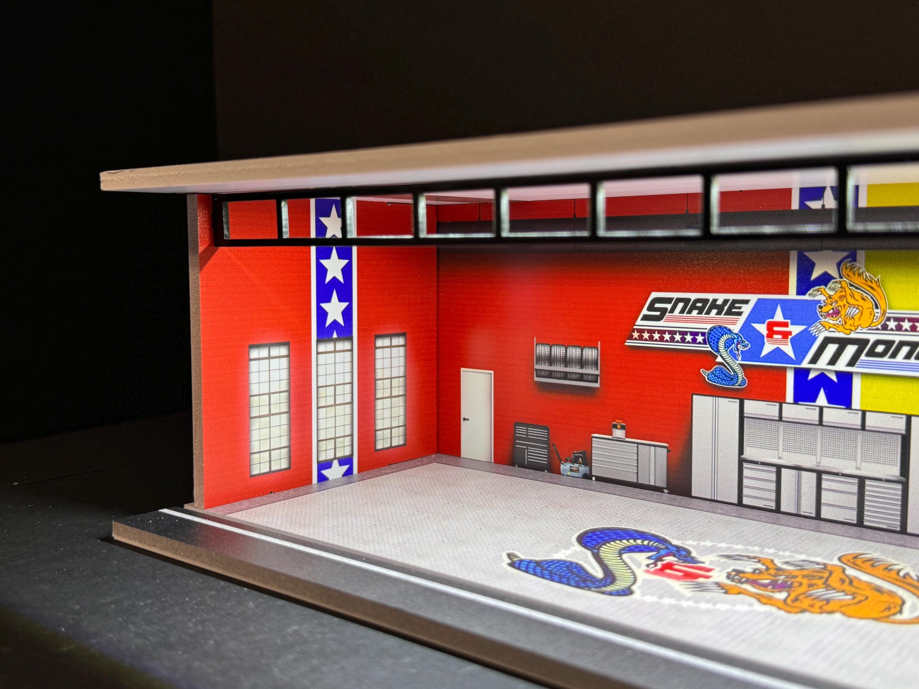 Snake & Mongoose Theme LED Display Diorama - Etsy