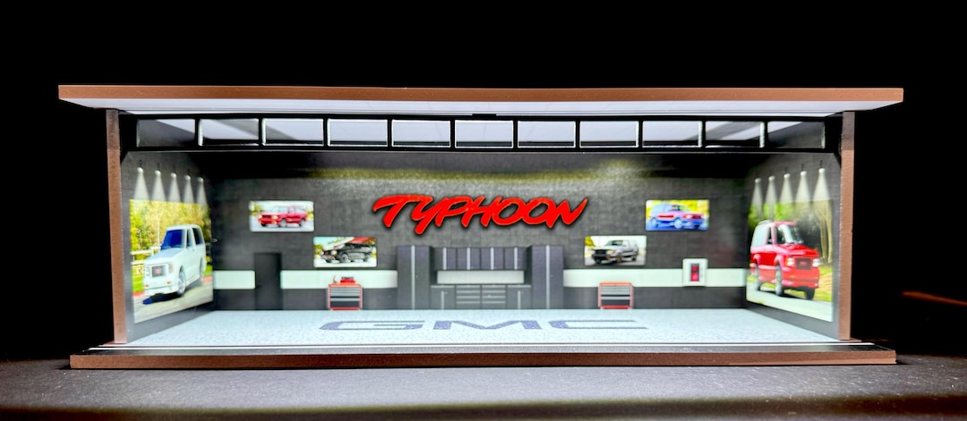 Typhoon Garage Theme LED Display Diorama - Etsy