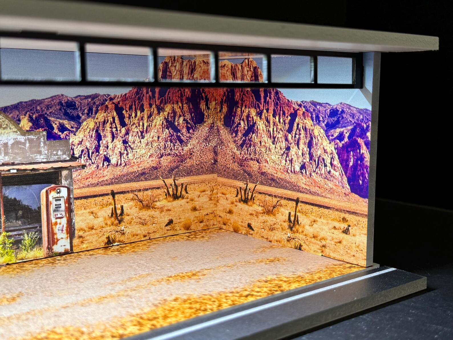 Rustic Route 66 Gas Station Garage Theme LED Display Diorama - Etsy