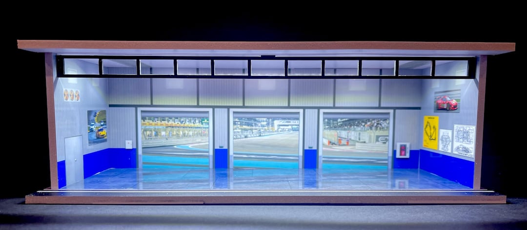 Interior Race Track Theme LED Display Diorama - Etsy