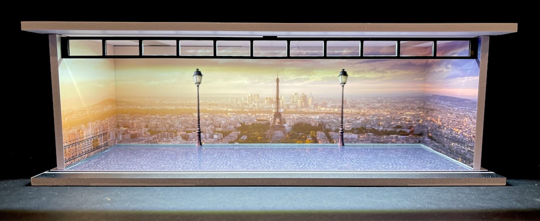 Paris Skyline Theme LED Display Diorama - Etsy